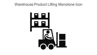 Warehouse Product Lifting Monotone Icon In Powerpoint Pptx Png And Editable Eps Format PPT
