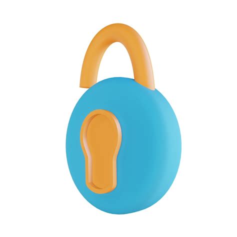 3d Illustration Security Unlock 10851479 Png