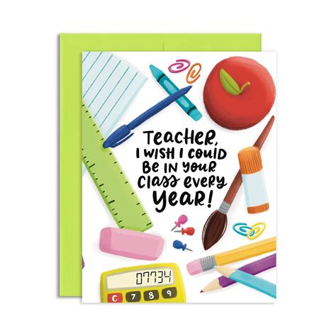 In Your Class Teacher Greeting Card Grey Street Paper