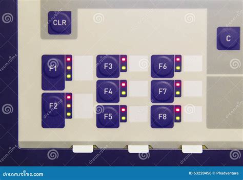Buttons On Control Panel Of Electronic Control Device Stock Photo Image Of Energy Instrument