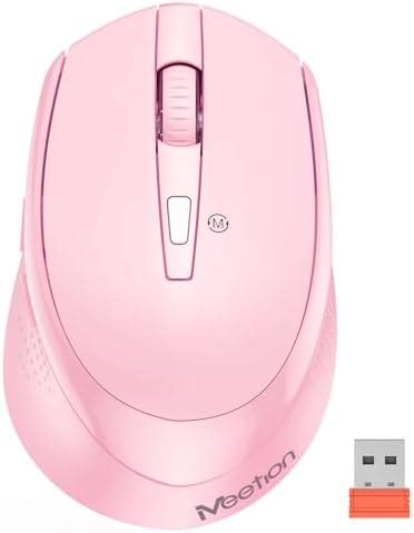 Amazon Com MEETION Pink Wireless Mouse Bluetooth G USB Mouse Level DPI Optical Amazon Com MEETION Pink Wireless Mouse Bluetooth G USB Mouse Level DPI Optical