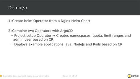 Operator Development Made Easy With Helm Pdf
