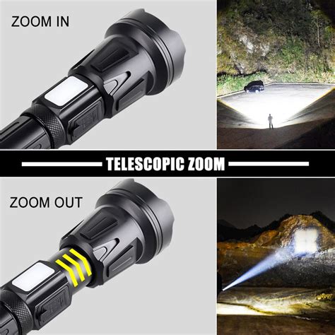 ร น Cyclezone Led ชาร จไฟฉาย Xhp90 Super Brightest ไฟฉาย Cob Sidelight