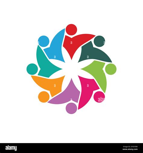 Colorful Figures Form Circle Celebrating Unity And Togetherness Stock Vector Image And Art Alamy