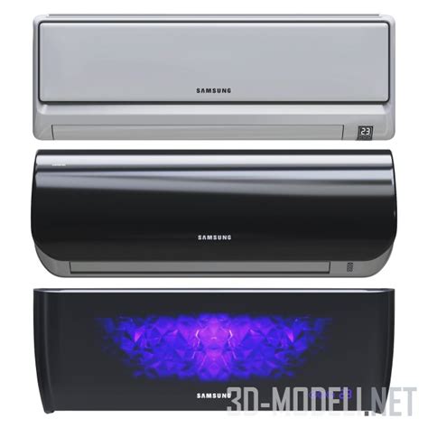3D модель – Три варианта кондиционеров Samsung