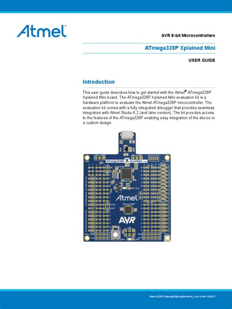 atmel 42287 atmega328p xplained mini user guide userguide pdf pdf