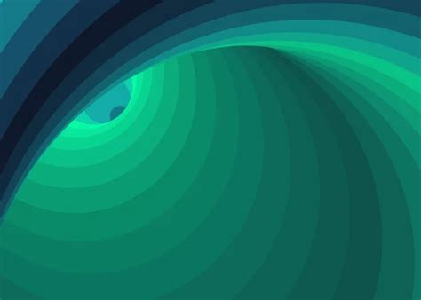 Green Blue Swirl Wormhole Vortex Twist Generative Art Background