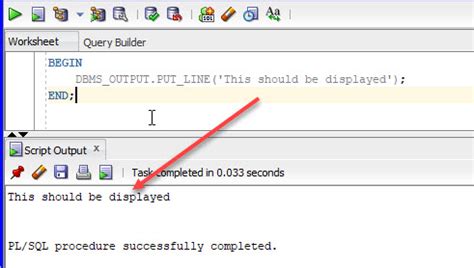 Dbms Output Not Working Doesnt Display Anything Jun Kim