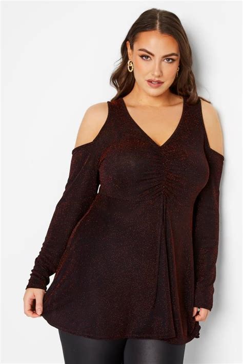 Plus Size Cold Shoulder Tops And Bardot Tops Yours Clothing