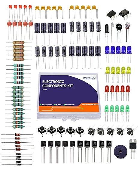 Insignia Labs Electronic Components Kit With 150 Components Includes Resistors Transistors