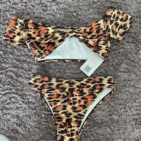 Cheetah Bathing Suit From Amazon Bathingsuit Bikini Depop