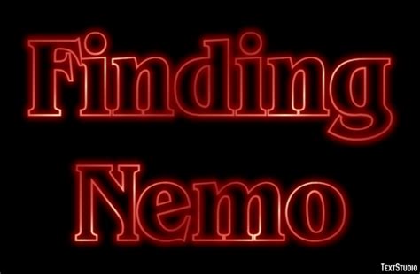 Finding Nemo Text Effect And Logo Design Movie