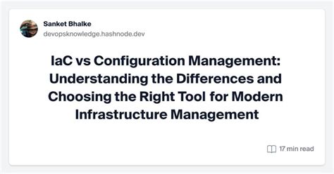 Sanket Bhalke On Linkedin Iac Vs Configuration Management Understanding The Differences And