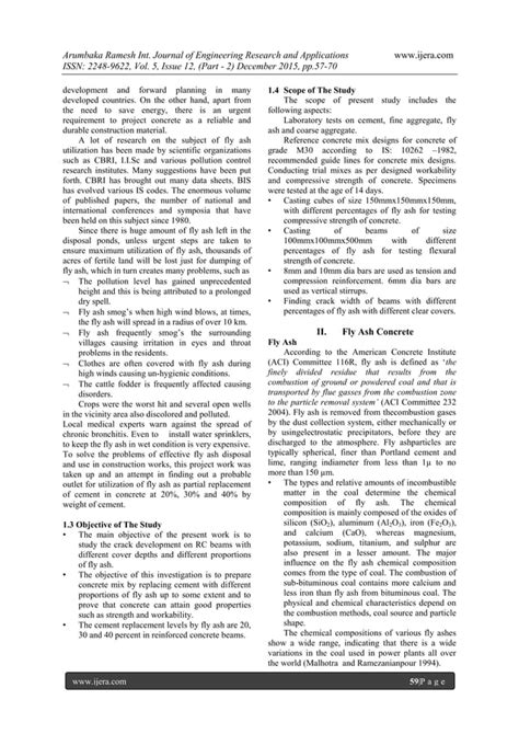 Investigation Of Crack Width Development In Reinforced Concrete Beams Using Fly Ash Pdf
