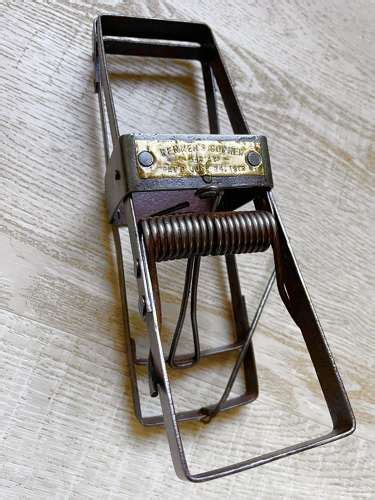 Early U S Gopher Trap With Brass Label
