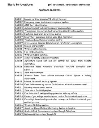 IEEE PROJECTS 2010 DOC Home Appliances Home Garden