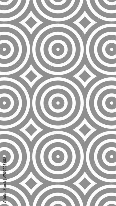 Growing Circular Pattern With Radio Wave Effect Abstract Radiowave Visual Animated Background