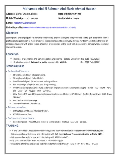 Mohamed Habash Pdf Microcontroller Embedded System