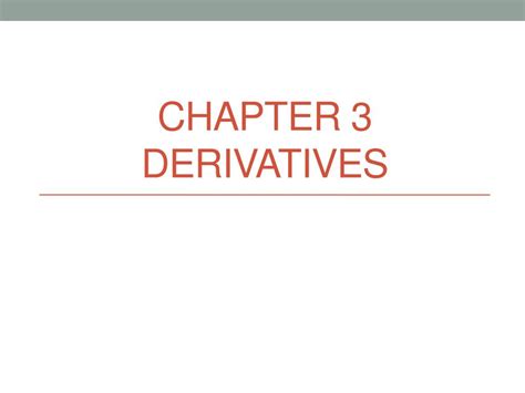 ppt chapter 3 derivatives powerpoint presentation free download id