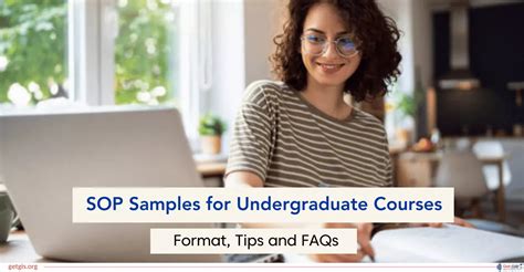 Best SOP For Undergraduate Sample Format And Tips