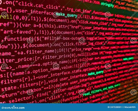 Application Web Source Code On Monitor Programming Source Code