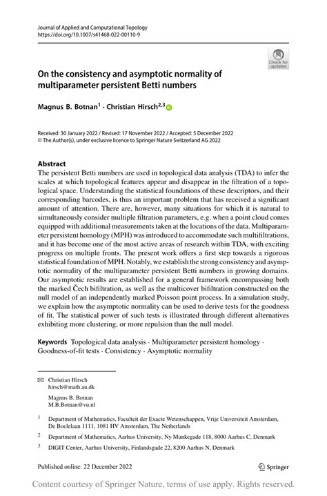 on the consistency and asymptotic normality of multiparameter