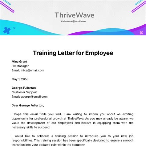 How To Write A Request Letter To A Boss For Advanced Training