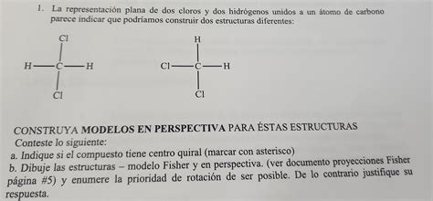 The Planar Representation Of Two Chlorines And Two