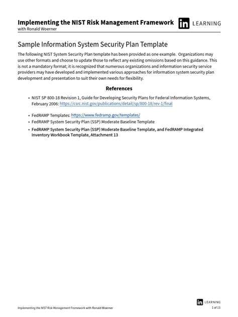 ssp template pdf computer security security
