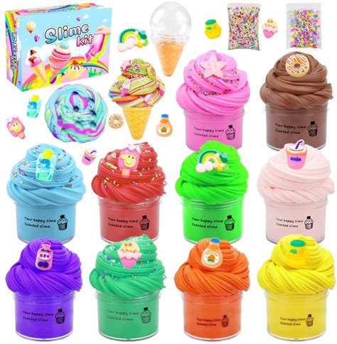 Fluffy Slijm Butter Slijm Slijm Pakket 10x Mixed Kleuren Slime Kit Speelslijm