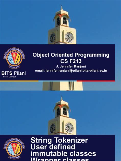 Lecture 10 String Tokenizer Immutable Wrapper Classes Pdf Computer Programming
