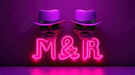 로맨틱 3d 렌더링 발렌타인 데이 라벤더 배경의 미스터 네온 사인 발렌타인 데이 배경 다이 배경 비추다 배경 이미지 Hd 발렌타인 데이 다이 비추다 배경 사진