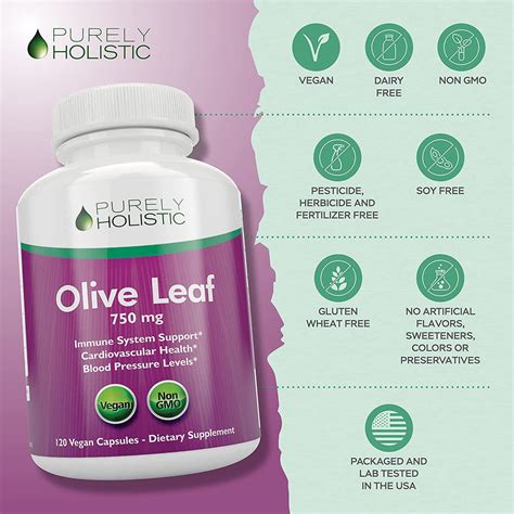 Olive Leaf Extract 750mg Triple Strength 150mg Oleuropein 20 Oleurop