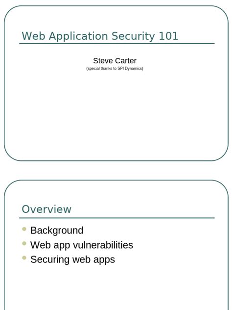 Webappsecintro Pdf World Wide Web Internet And Web