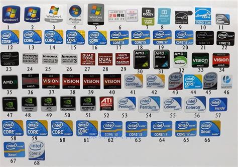 2017 2015 Amds New Intel Cpu I3 Label Desktop Notebook Stickers I5 I7 Logo Mark Just Two 10
