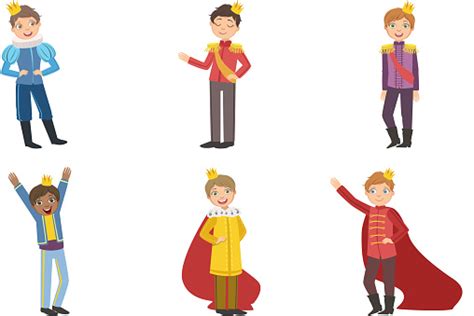 크라운과 맨틀 세트 벡터 일러스트레이티드 귀여운 어린 소년 입고 있는 왕자 의상 왕자 황실에 대한 스톡 벡터 아트 및 기타 이미지 왕자 황실 소년 작은 Istock