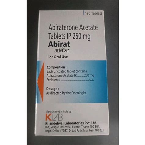 250mg Abiraterone Acetate Tablets At Rs 29000box Abirakast Tablet In