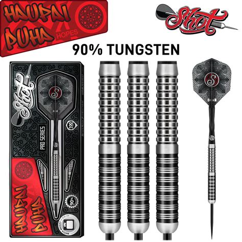 Haupai Puha 90 Tungsten Steel Tip Darts By Shot Double Top Darts