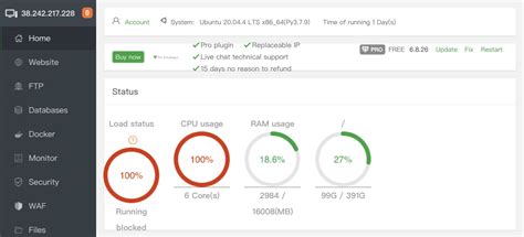 Cpu Usage Issue Aapanel Free Hosting Control Panel One Click Lamplemp