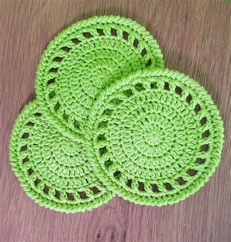 Crochet Coaster Beginner Craft And Crochet