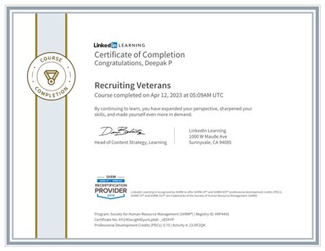 Deepak P Naik On Linkedin Certificate Of Completion