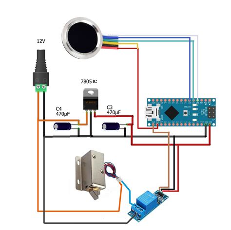 R557 Capacitive Fingerprint Sensor Or Scanner With Arduino Biometric Sensor