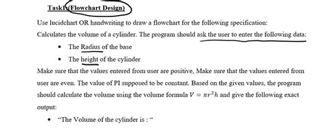 Solved Task Flowchart Design Use Lucidchart OR Chegg