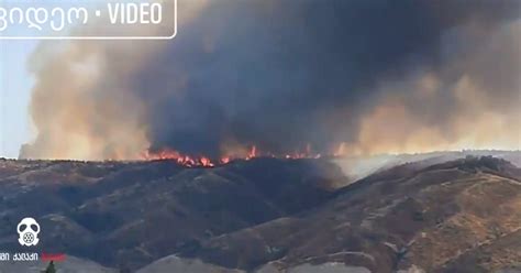 Video “იწვის მთელ სიგრძეზე” თბილისის თავზე ხანძარი ძლიერდება Metronome Ge