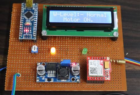 Sistema De Monitoreo De Nivel De Agua Basado En GSM Usando Arduino