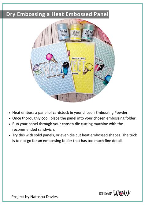 Techniques WOW Embossing Powder