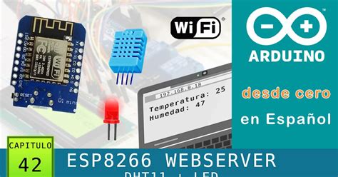 Capítulo 42 Esp8266 Servidor Web Con Led Y Dht11