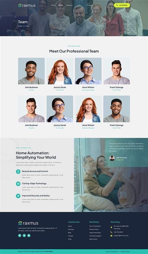 Raxmus Smart Home Automation Elementor Template Kit By Fox Creation