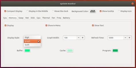 Display Cpu Memory Network Usage In Ubuntu 1804 Panel Ubuntuhandbook