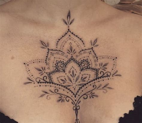Mandala Tattoo Design Women Chest Chest Tattoo Female Mandala Body